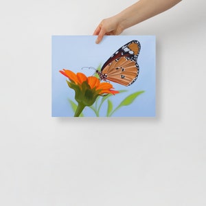Painted Monarch Poster, Original Art, Art Print, Photo Paper Poster - Etsy