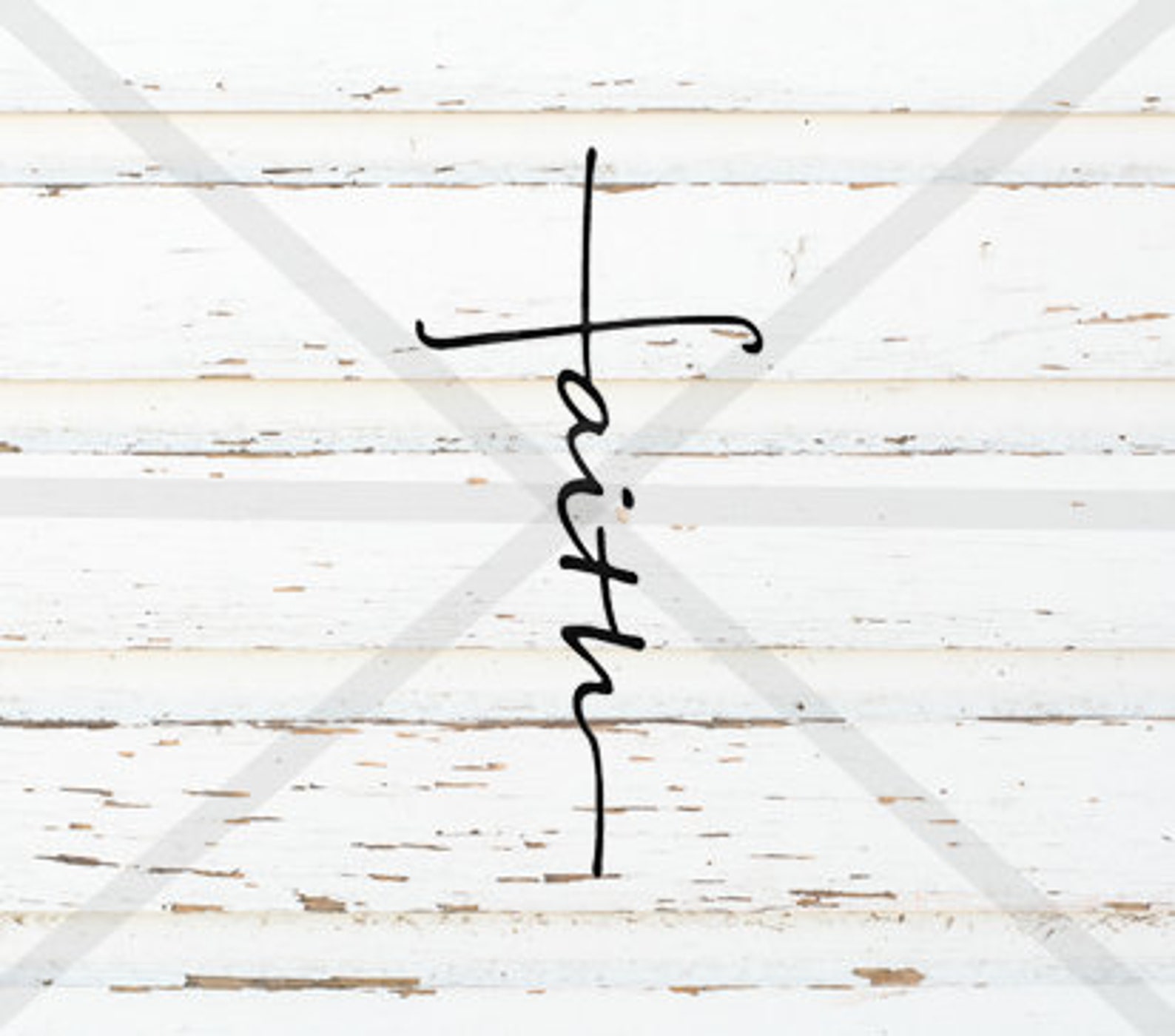 Faith Cross Svg Cut File Faith Cross Silhouette Cut File