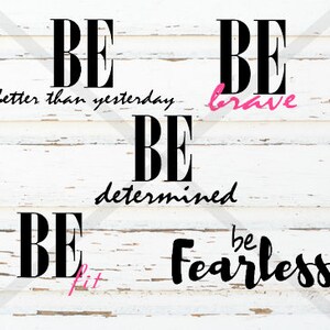 Be Series Bundle SVG, SVG Cut File, Religious Cut File, Silhouette SVG ...