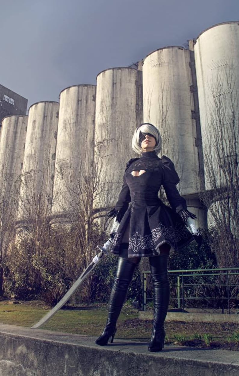 2b Nier Automata Cosplay Custom Made Costume Dress - Etsy