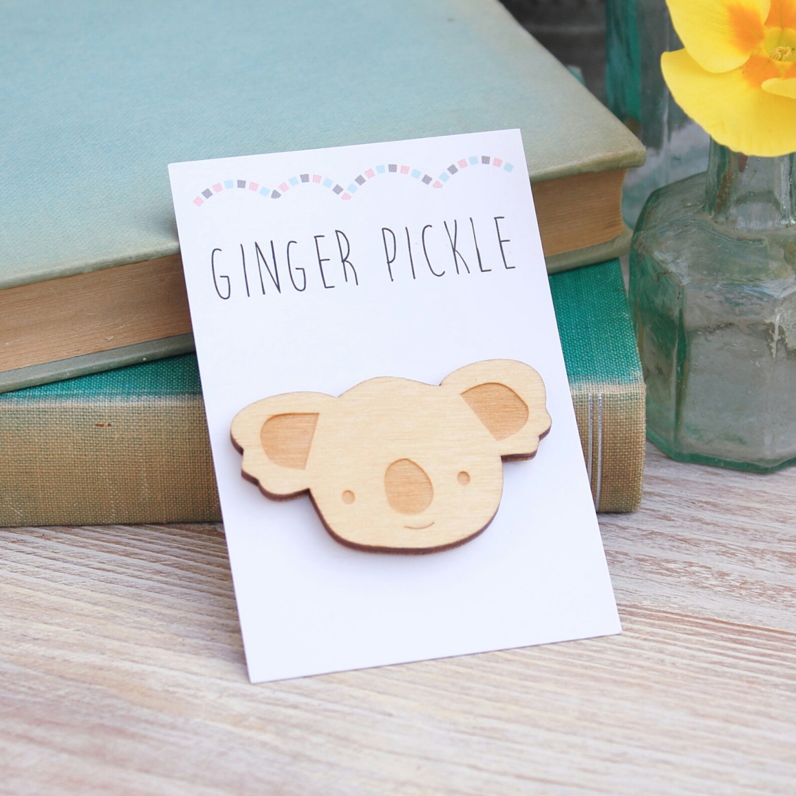Laser Cut Wooden Koala Brooch - Etsy