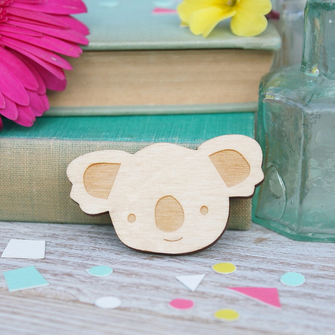 Laser Cut Wooden Koala Brooch - Etsy