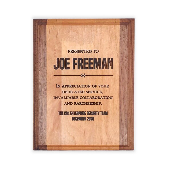 Appreciation Plaque - Etsy