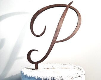Letter P Cake Topper | Etsy