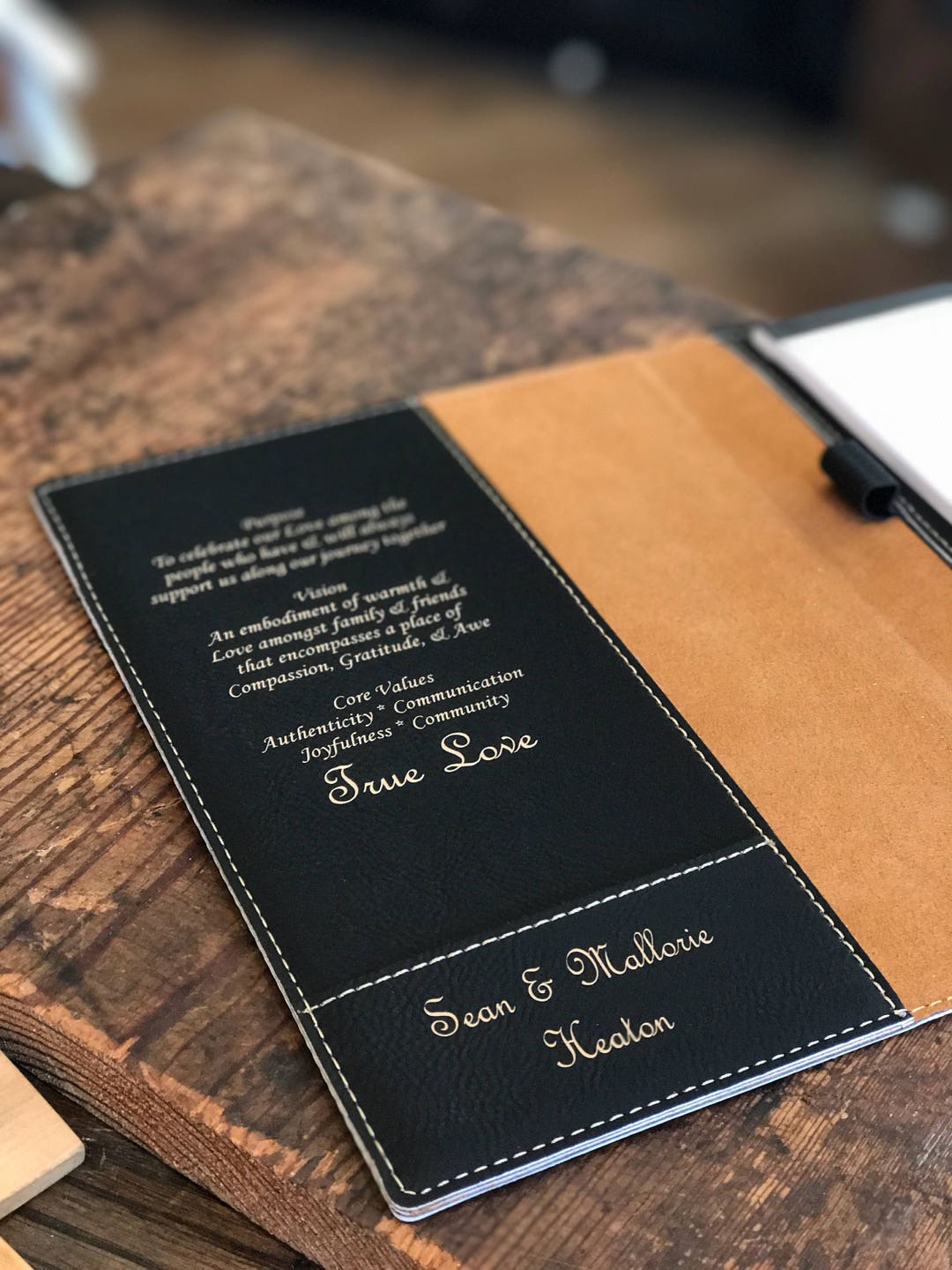 Custom Engraved Portfolio W/ Notepad, Engraved Portfolio, Custom ...