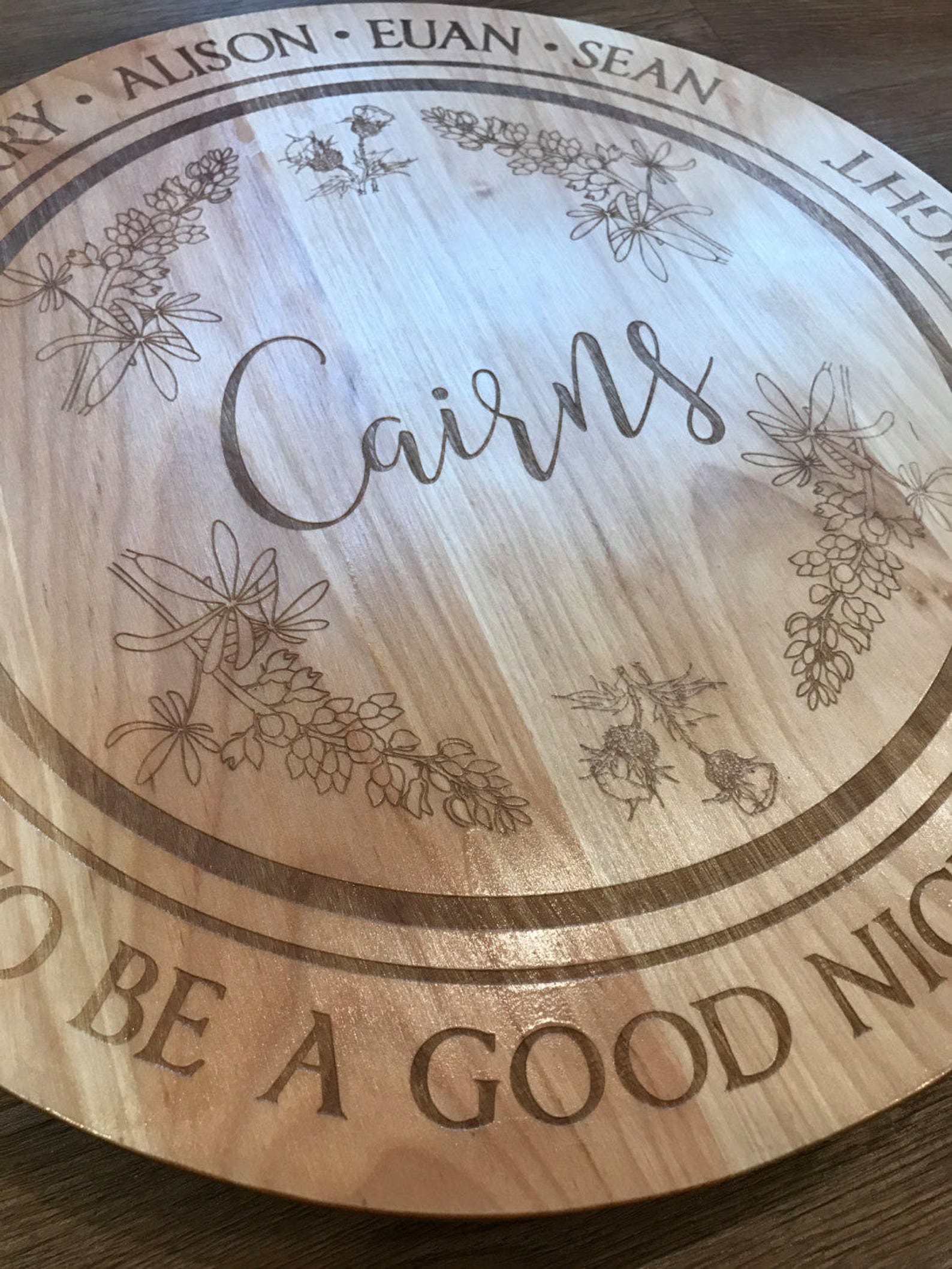Personalized Lazy Susan Custom Engraved Turn Table Solid - Etsy