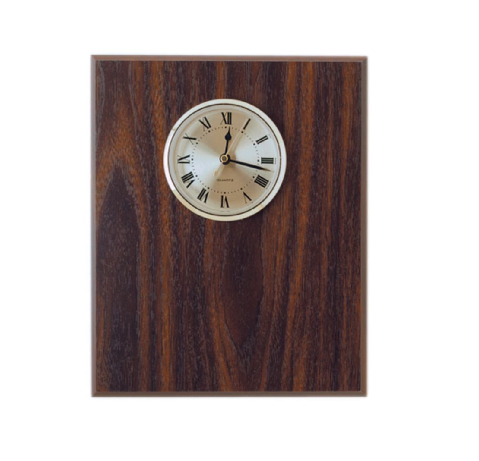 Engraved Wood Plaque with Clock Classic Awards House ware | Etsy