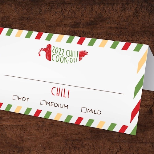 Chili Cook off Printable Pot Numbers 1 20 Chili Cook off - Etsy