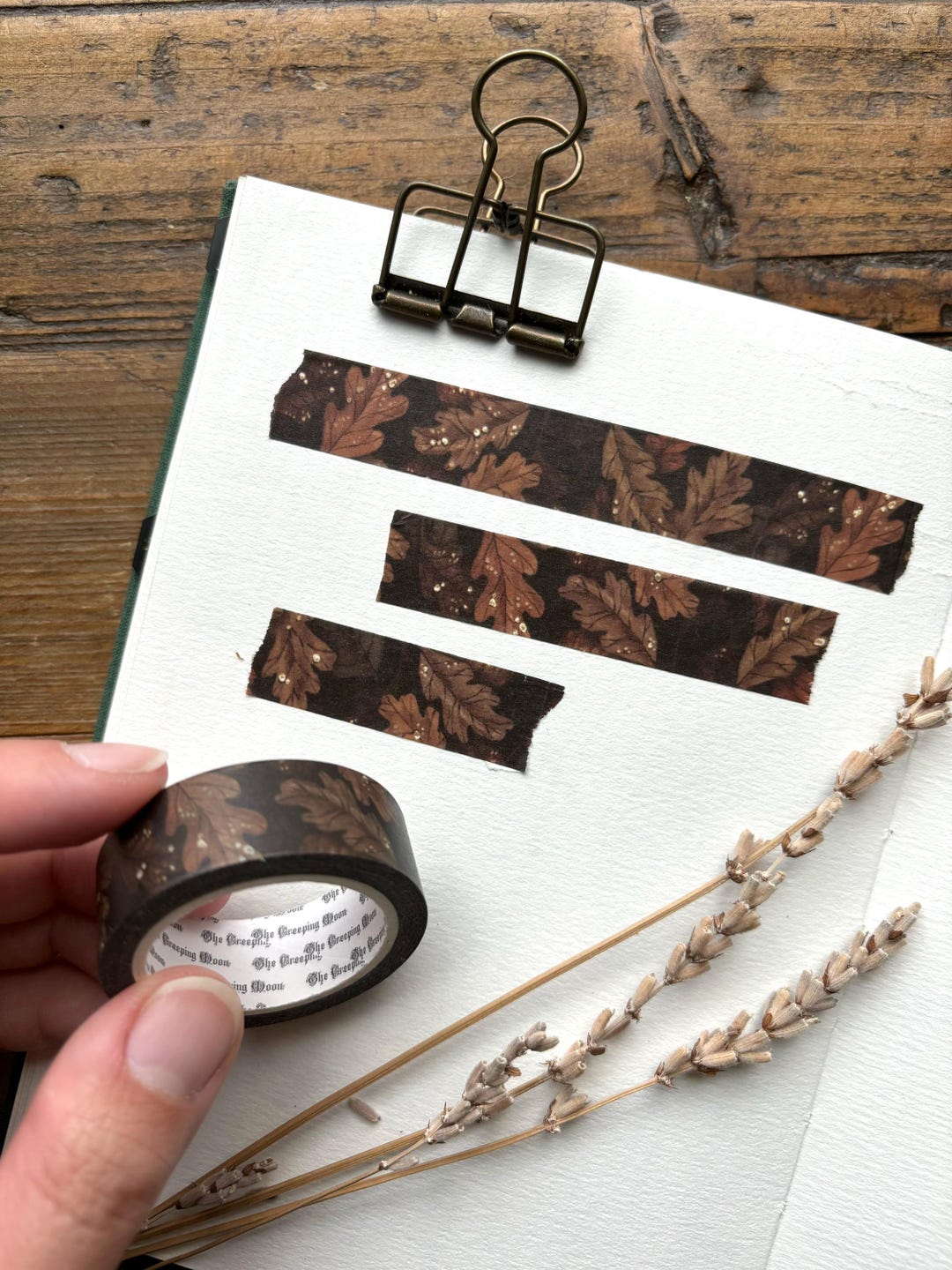 Autumn Oak Leaves 15mm Washi Tape, Autumn Washi Tape, Forest Floor ...