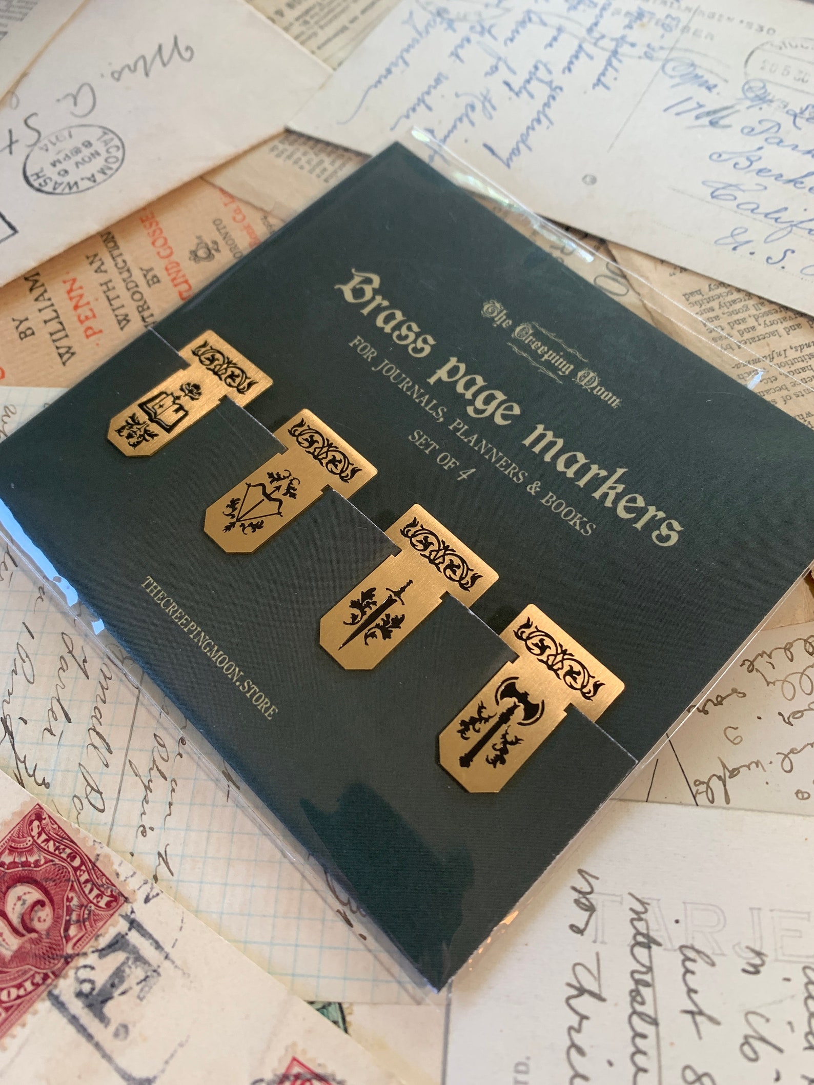 Brass Page Markers Set, Index Tabs, Brass Clips, Journal Clips, Journal ...
