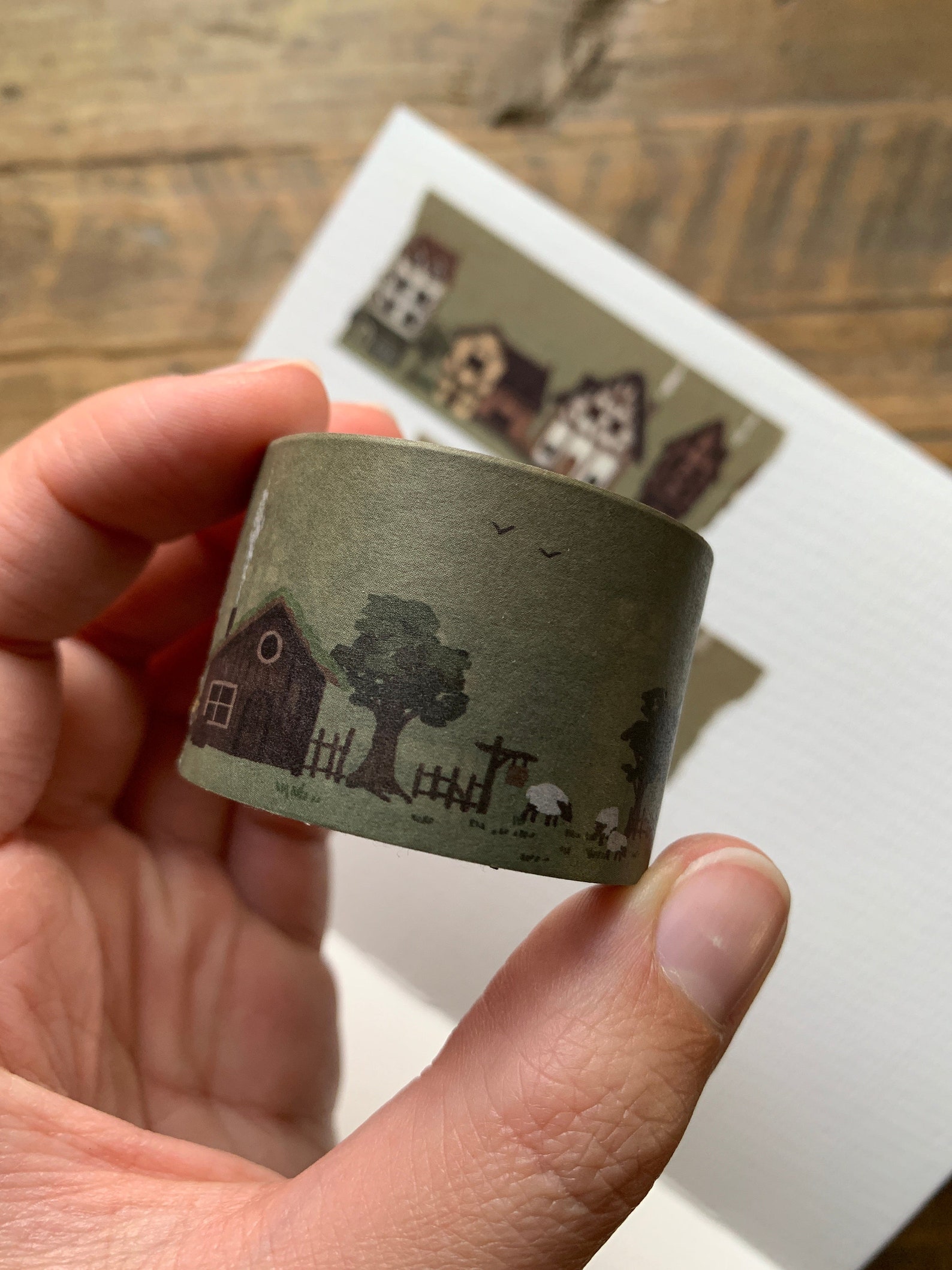 Fairy Tale Village Washi Tape, 30mm Washi Tape, Fantasy Washi Tape, RPG ...
