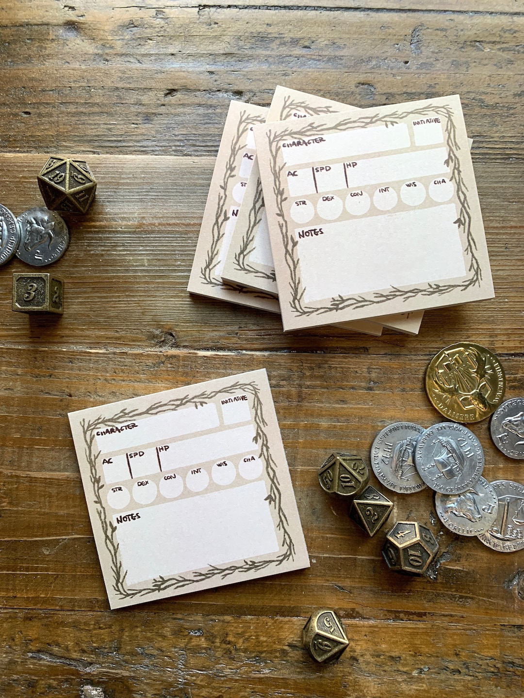 Stat Block Sticky Note for Dnd, Pathfinder, Ttrpg Stationery, Dnd ...