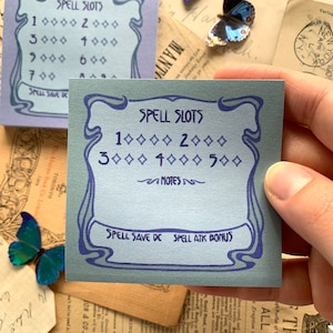 Spell Slots Sticky Notes, Ttrpg Sticky Note, Spell Slot Tracker, Spell ...