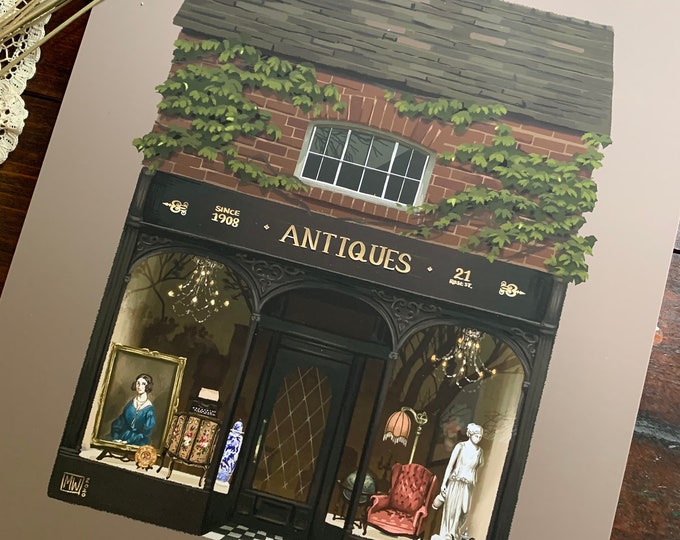 8x10 the Antique Shop Fine Art Print - Etsy