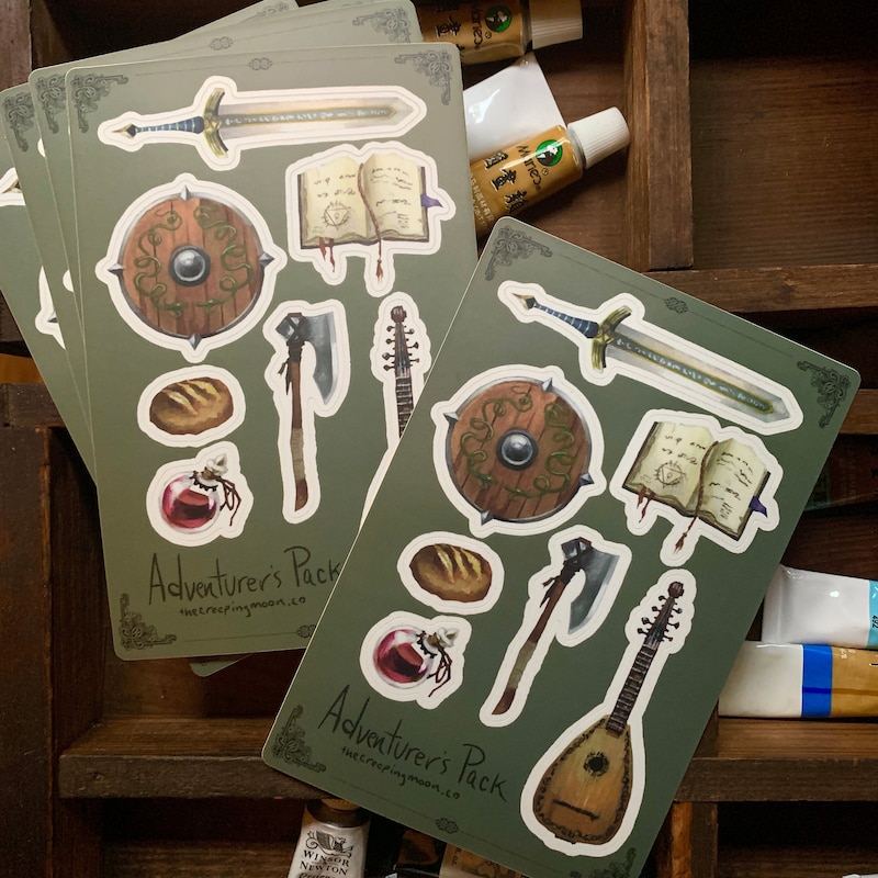 Fantasy Stickers - Etsy