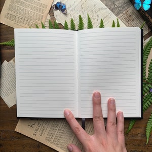 The Grimoire - B6 Notebook, Lined Notebook, 120gsm Ivory Paper - Gold ...