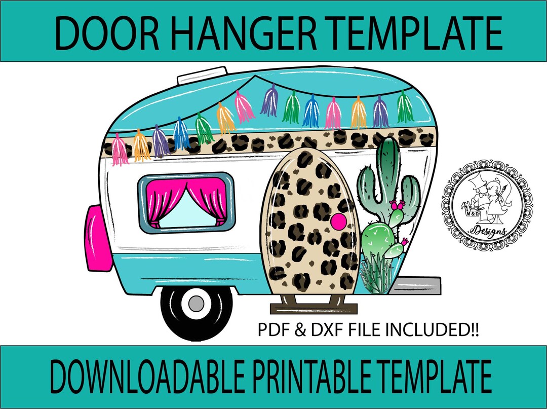 Camper Door Hanger Template - Etsy