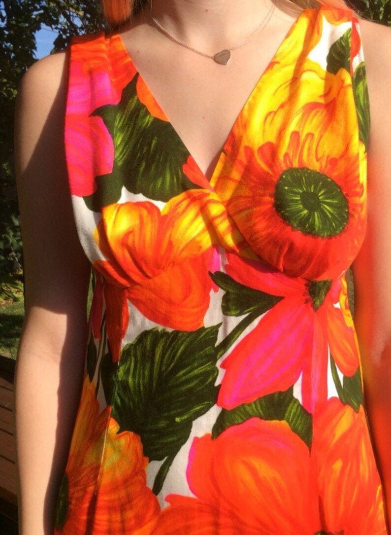 Vintage Hawaiian Holoku Dress Size Small - Etsy