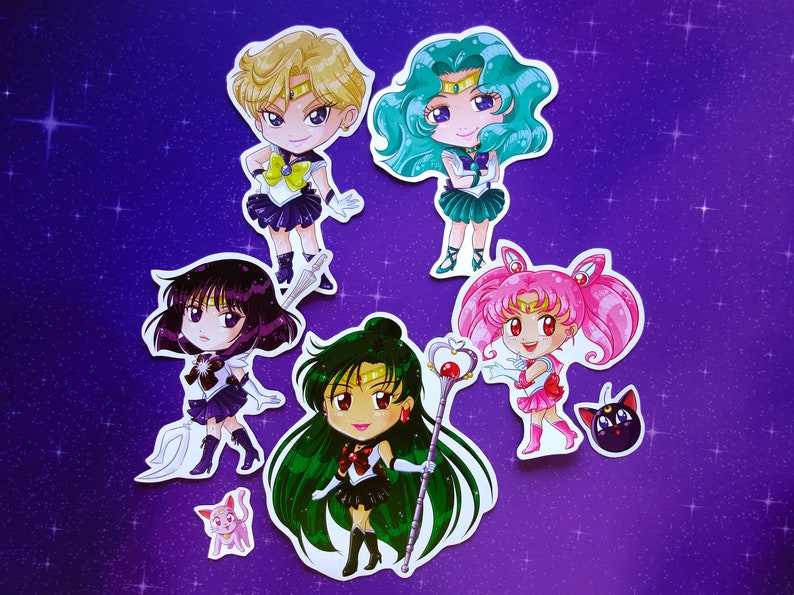 Stickers Sailor Milkyway Guardians Cute Gifts Stationery Moon Mercury ...