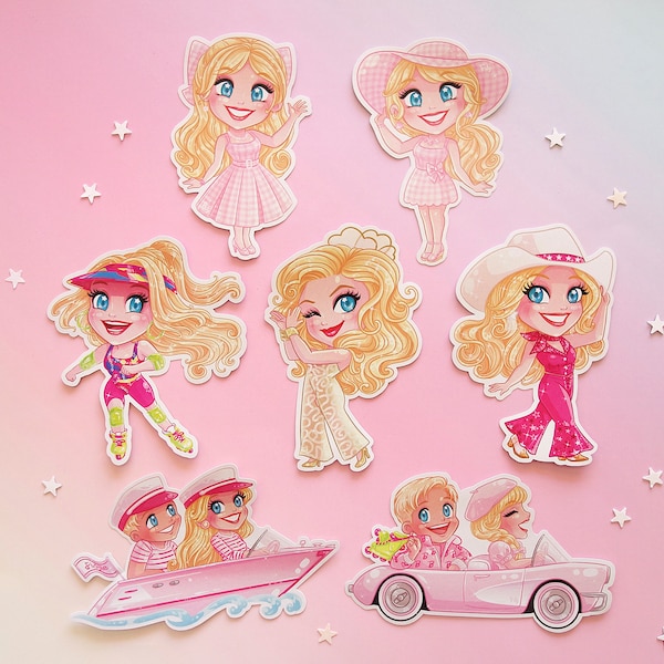 Barbie stickers - Etsy México