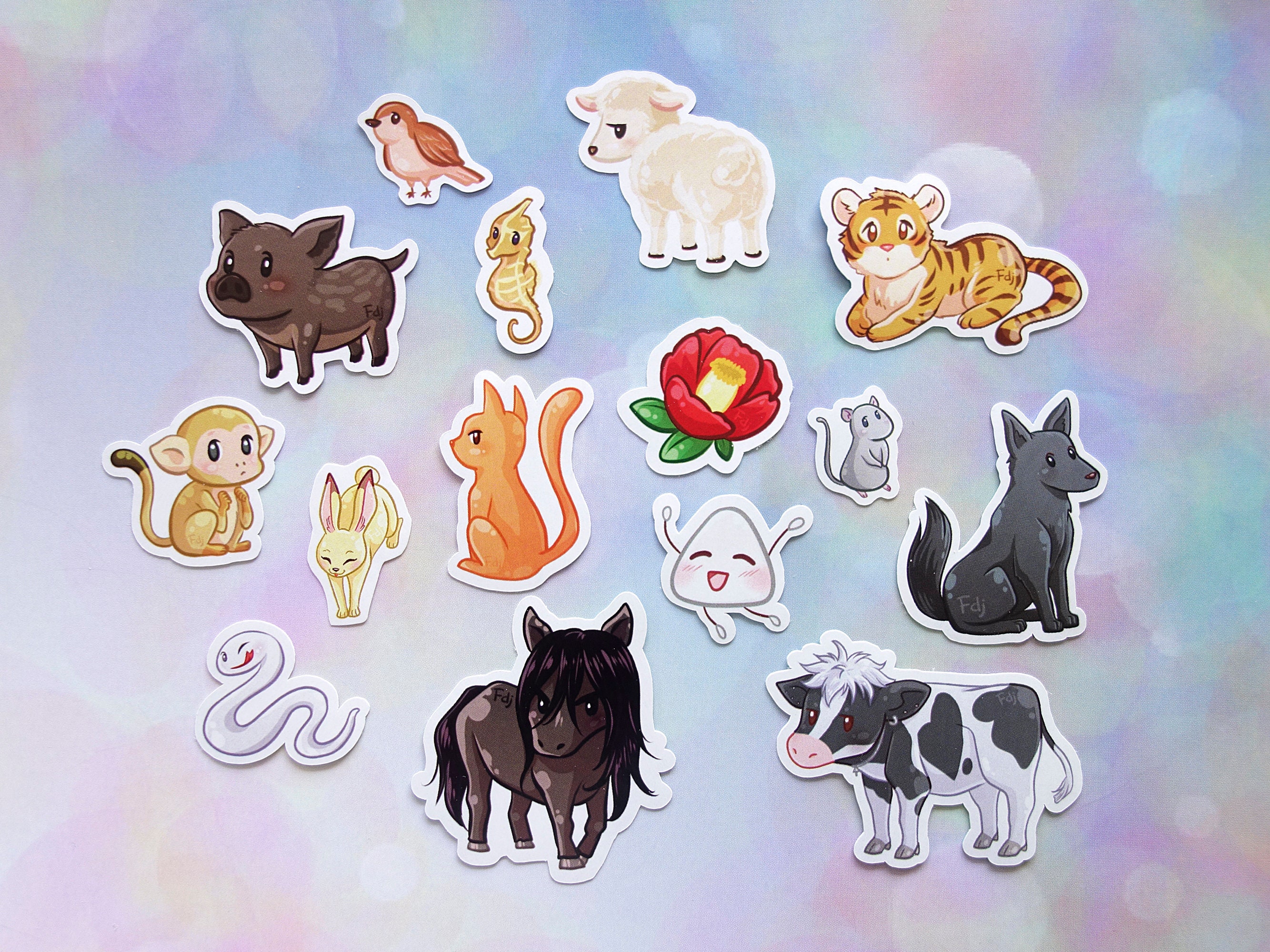 Stickers Fruits Basket Chinese Zodiac Cute Gifts Stationery Tohru Kyo ...