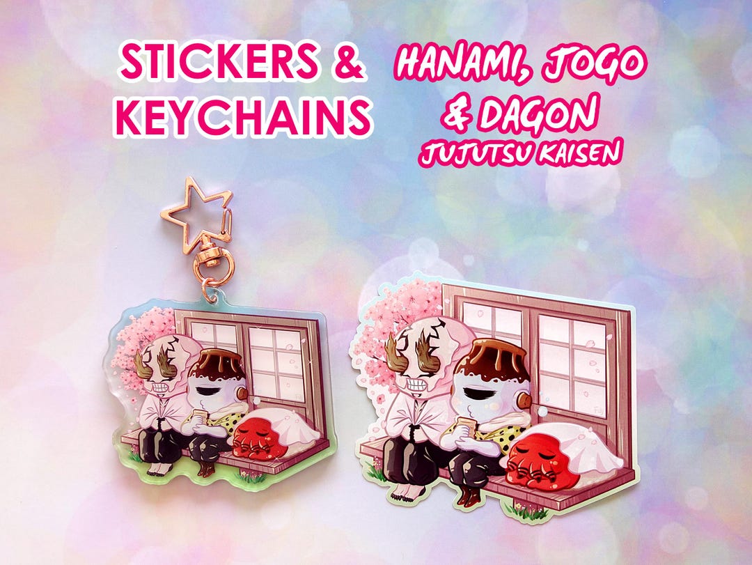 Keychains Stickers Jujutsu Kaisen Hanami Jogo Dagon Curses Acrylic ...