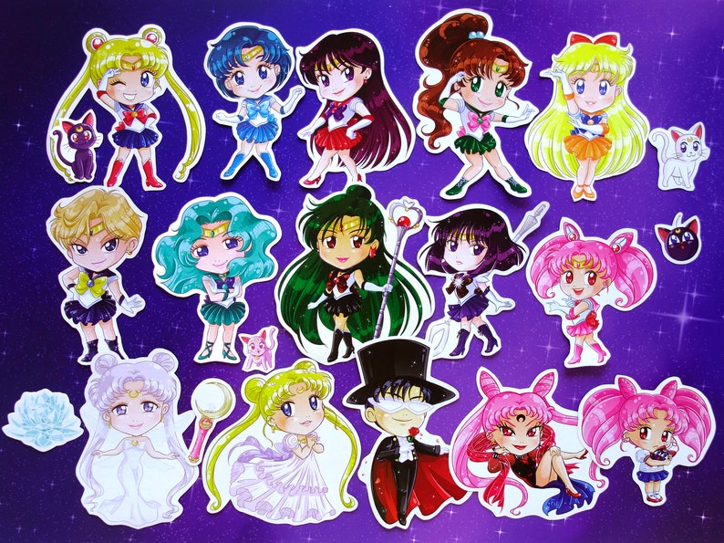 Stickers Sailor Milkyway Guardians Cute Gifts Stationery Moon Mercury ...