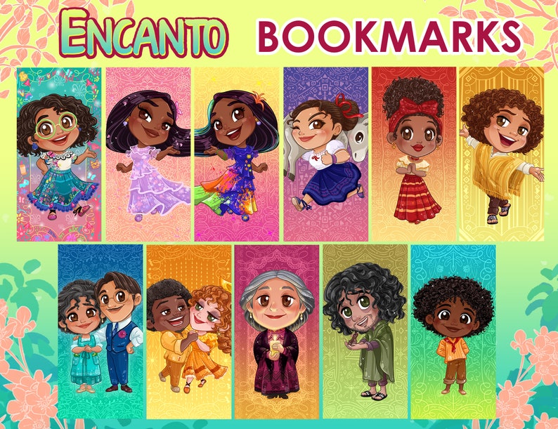 Bookmarks Encanto Mirabel Isabela Luisa Dolores Camilo - Etsy