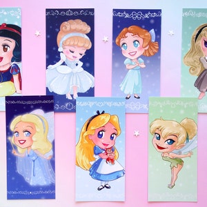 Bookmarks Disney Princesses & Heroines - Etsy