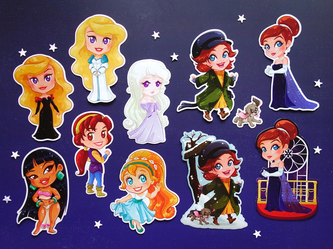 Stickers Non Disney Princesses Cute Gifts Stationery Heroines Odette ...
