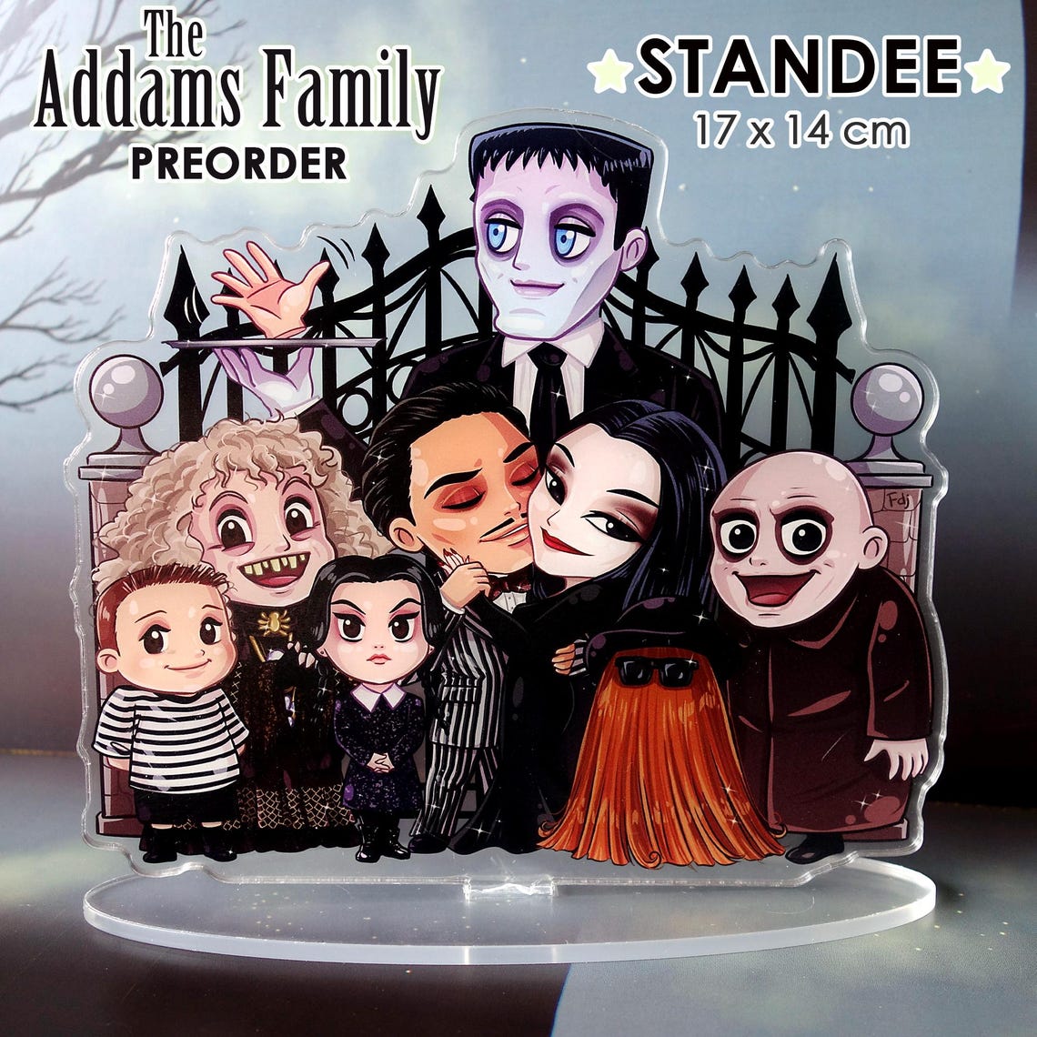 Standees Addams Family Wednesday Morticia Gomez Fester Debbie Jellinsky ...