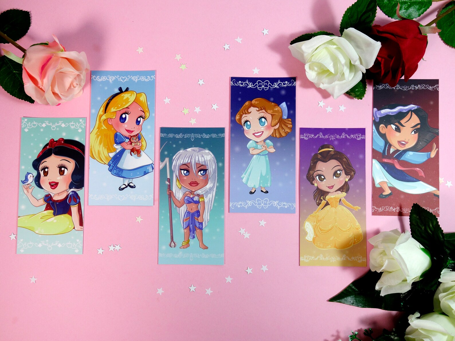 Bookmarks Disney Princesses & Heroines | Etsy