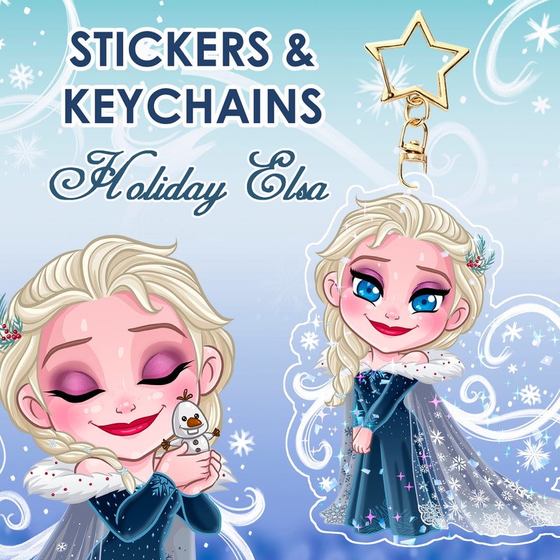Elsa Stickers - Etsy