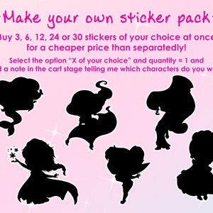 Stickers Disney Princesses Cute Gifts Stationery Heroines Ariel ...