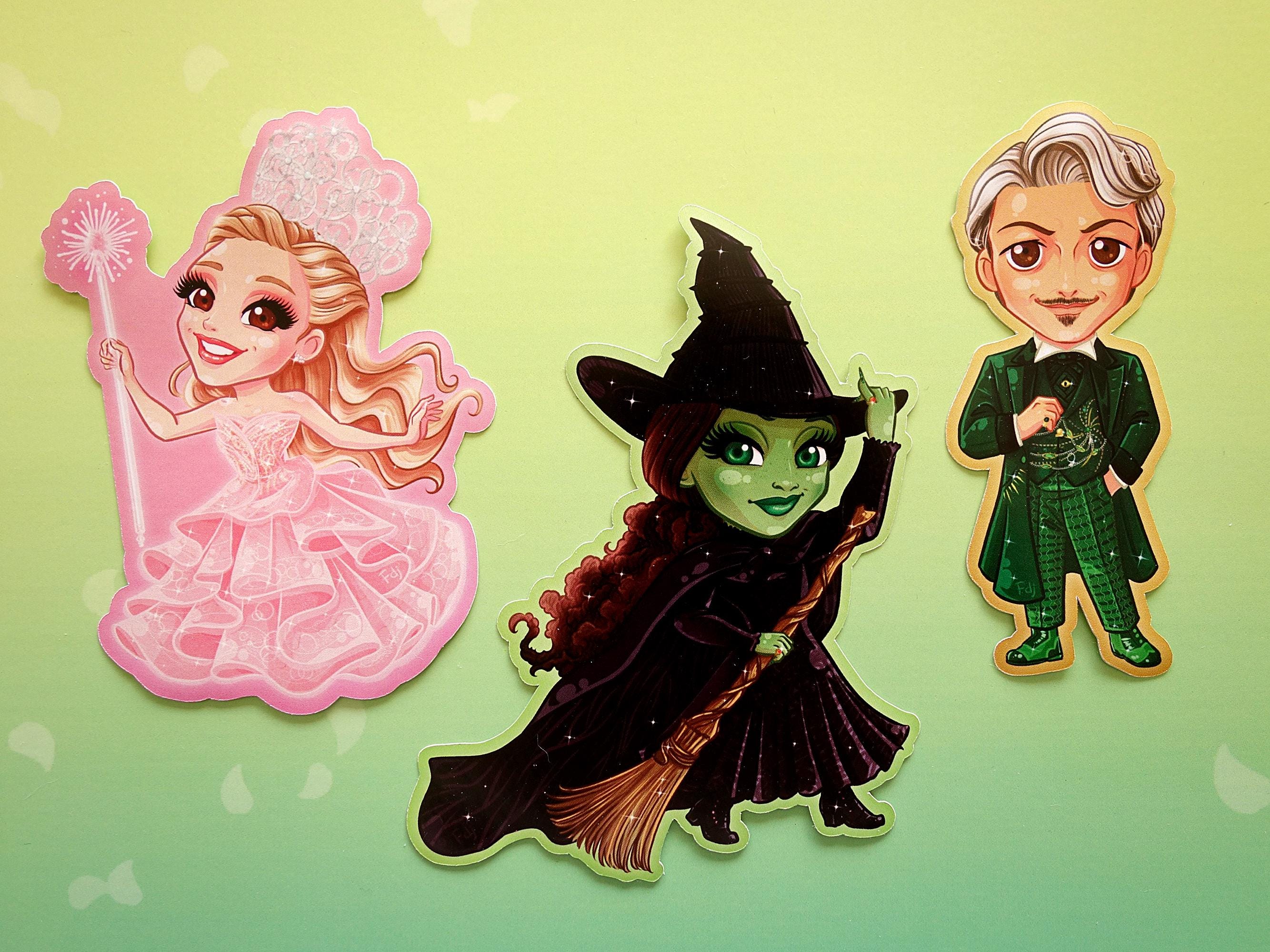 Stickers Wicked Wizard of Oz Adhesive Stickers Cute Stationery Journal ...