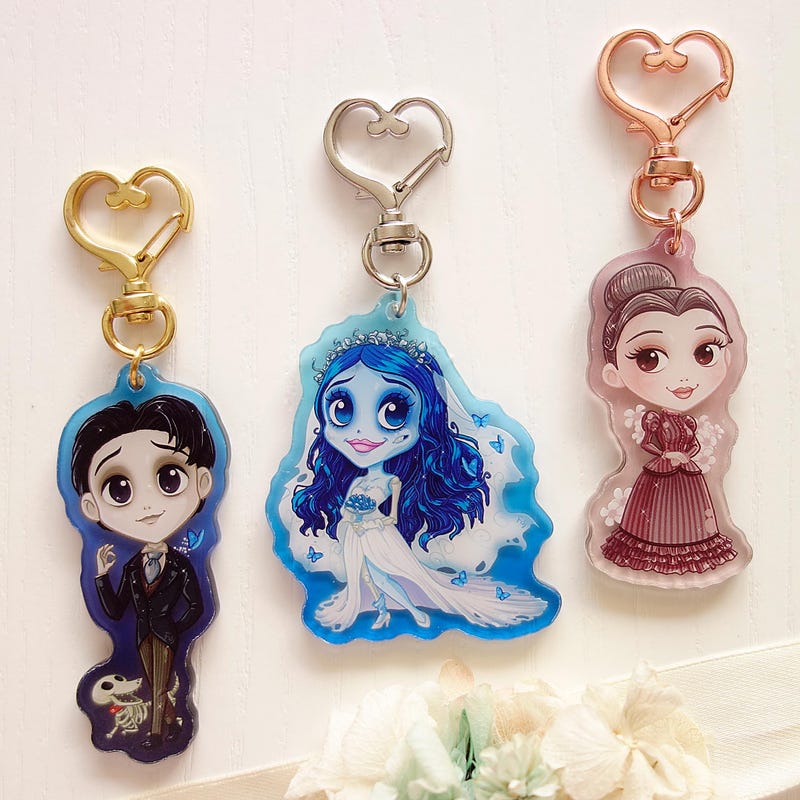 Corpses Bride Charms - Etsy UK