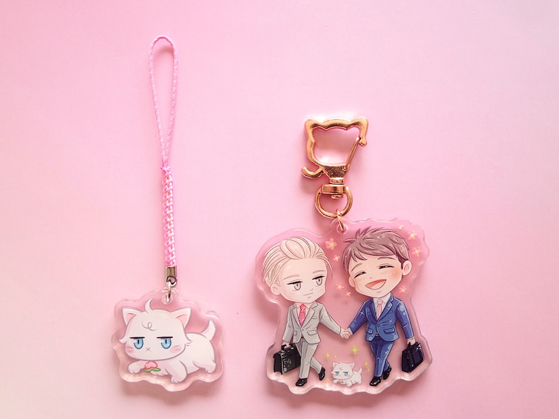 Keychains Stickers My New Boss is Goofy Shirosaki Momose Hakuto Cute ...