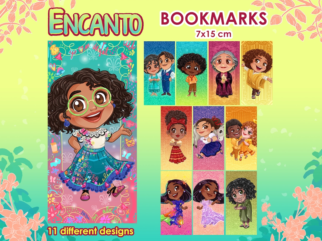 Bookmarks Encanto Mirabel, Isabela, Luisa, Dolores, Camilo, Antonio ...