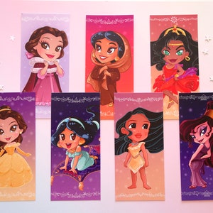 Bookmarks Disney Princesses & Heroines - Etsy