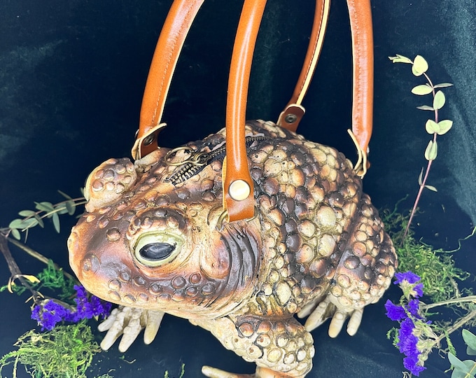 Tan and Brown Toad Bag Purse Windy Willow Cottage Core Witch Frog - Etsy