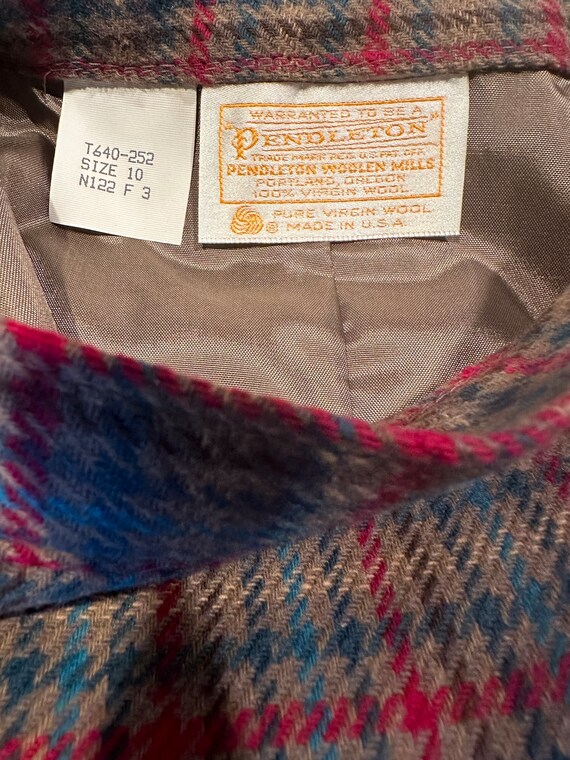Vintage Pendleton Wool Pencil Skirt, Small - Gem