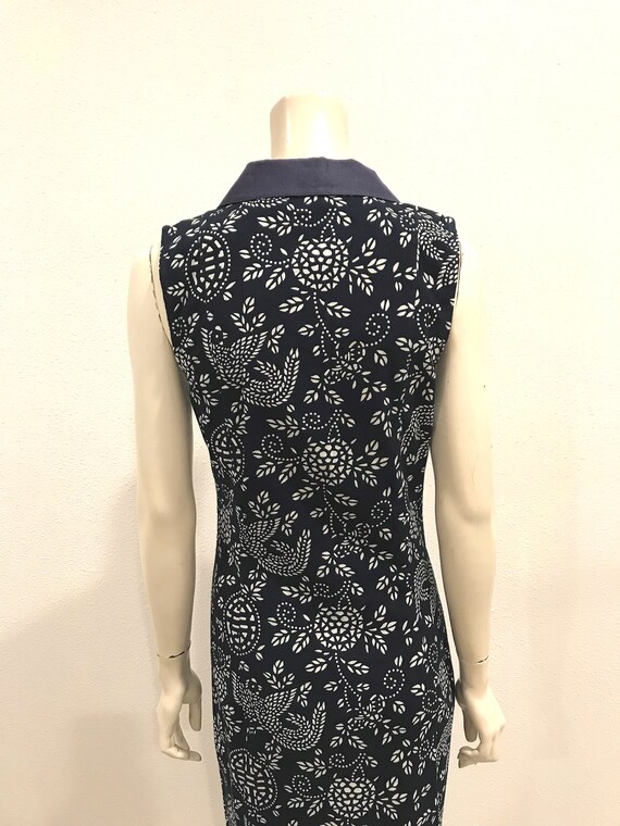 Vintage Bernard Foong Fire Dragon Indigo Dress, Dead … - Gem