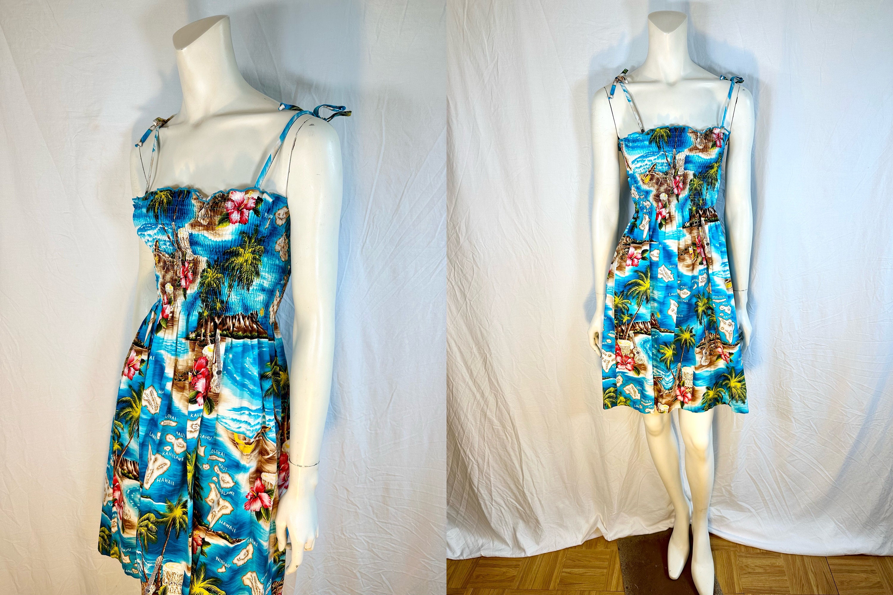 Sweet Hawaiian Print Children's Dress, Puanani, Made in Hawai’i, Medium ...