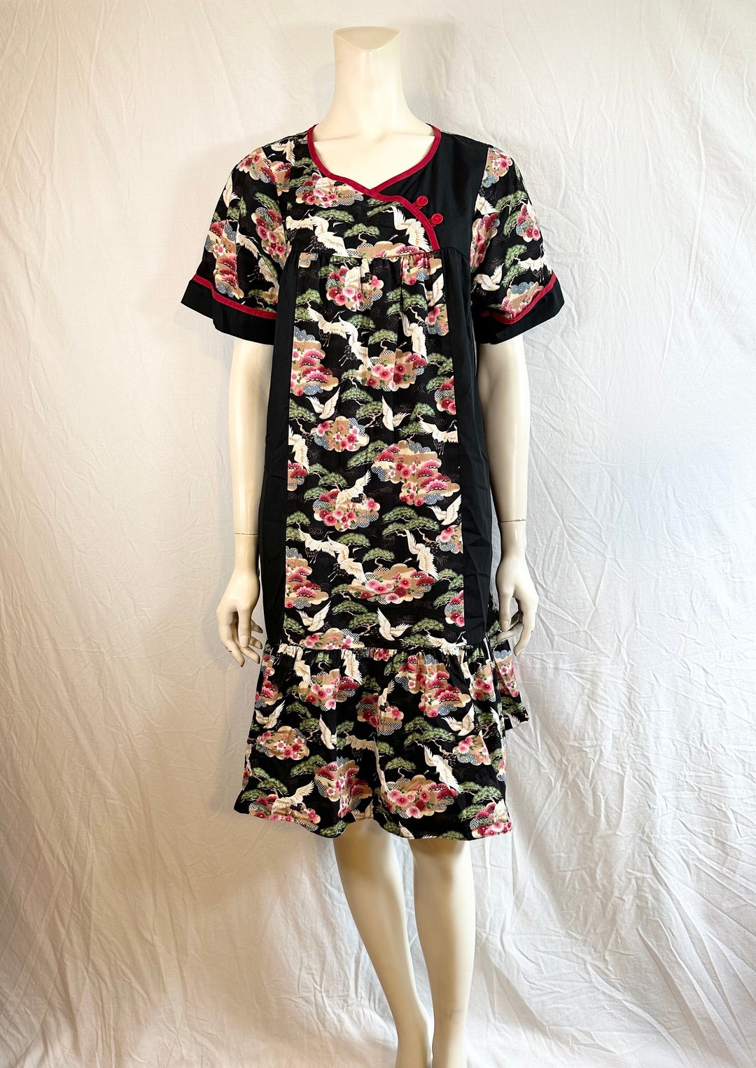Sweet Vintage Short Muumuu, Made by RM, Medium, Cotton - Etsy
