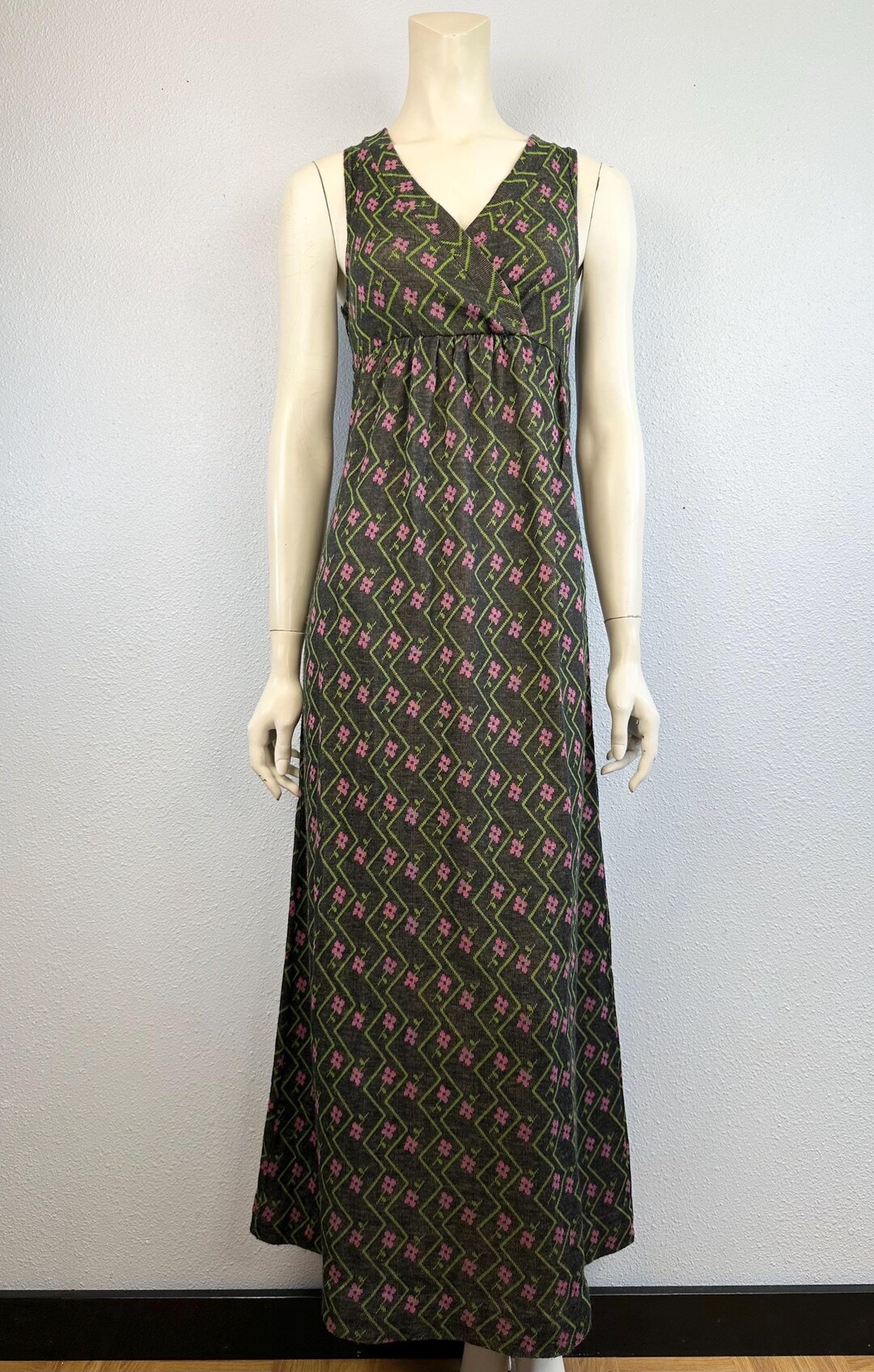 1970's Paul Maris San Francisco Knit Maxi Dress, X-small - Etsy