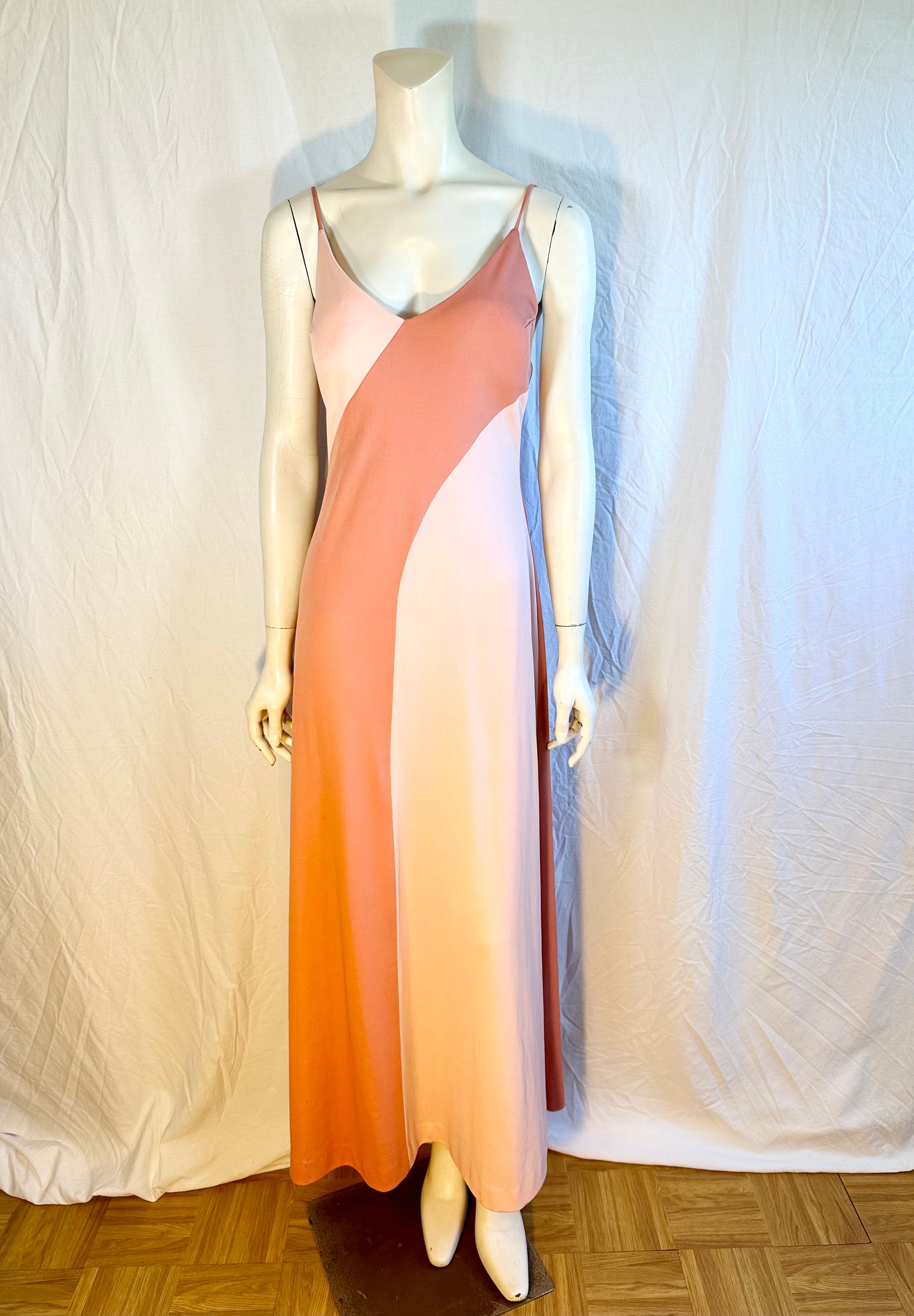 1970's Disco Maxi Dress OAK Small - Etsy
