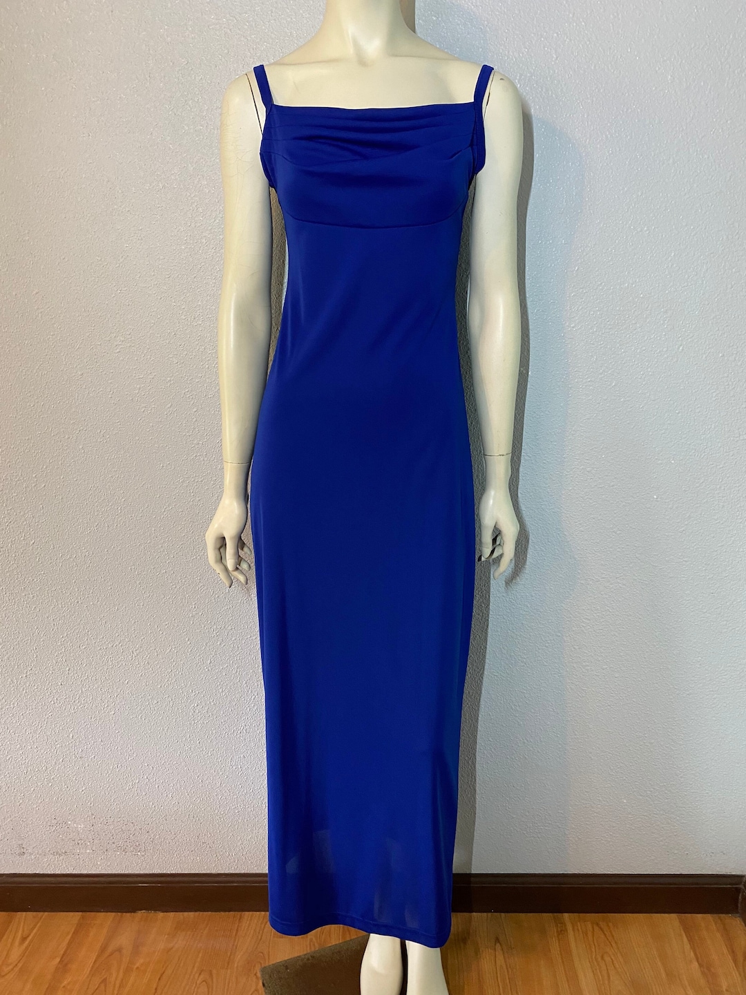 80's/90's Blue Disco Maxi Dress, All That Jazz, Medium - Etsy