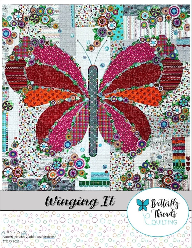Winging It Butterfly PDF Pattern With Templates - Etsy