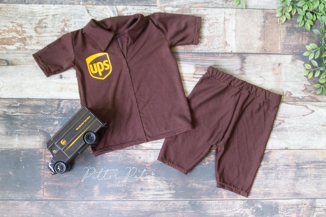 UPS Worker Costume Mini UPS Truck and Infant/newborn Photo Prop for ...