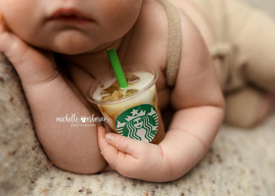 Faux Iced Mocha Coffee Drink for Newborn Infant Baby Boy or Girl Coffee ...